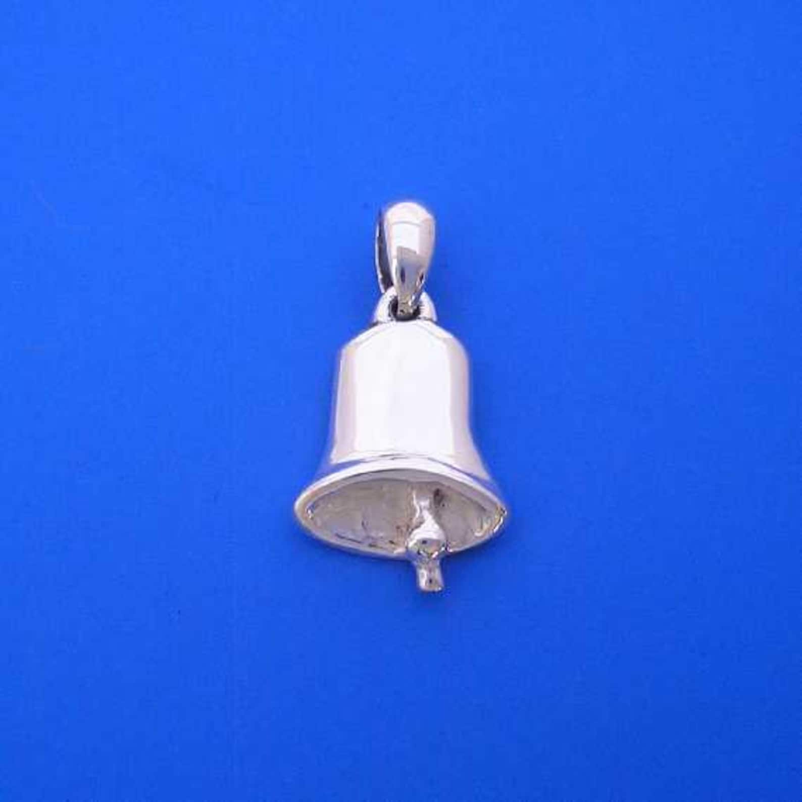 Silver Bell Pendant Small Hand Made Solid Silver - Etsy