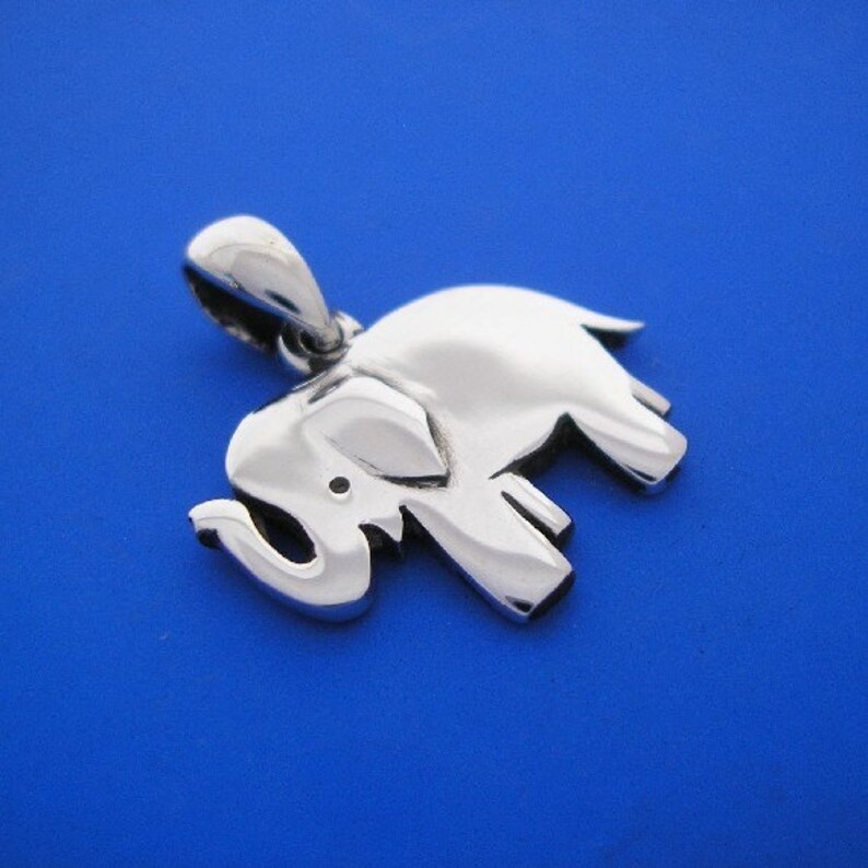 Silver Elephant Pendant Hand Made Solid Silver Jewelry - Etsy