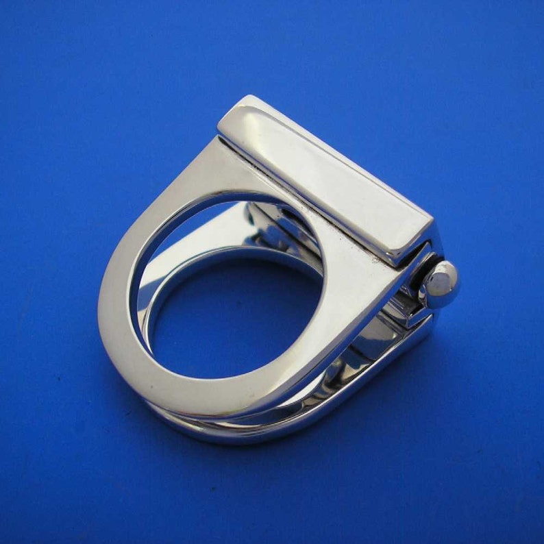 Silver Kinetic Hinge Ring Hand Made Solid Silver - Etsy