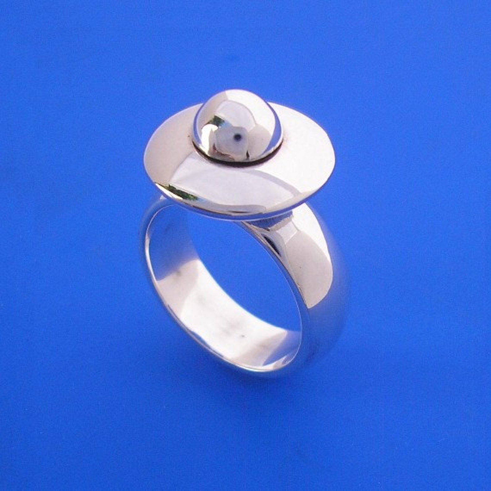 Silver Spaceship Spinning Ring Hand Made Solid Silver - Etsy