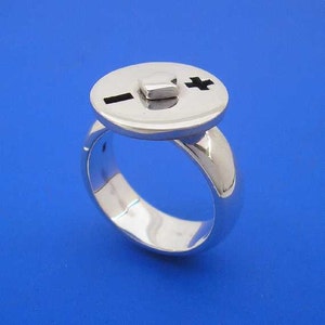 Silver Spinning Decision Maker Ring , Hand Made Solid Silver - Etsy