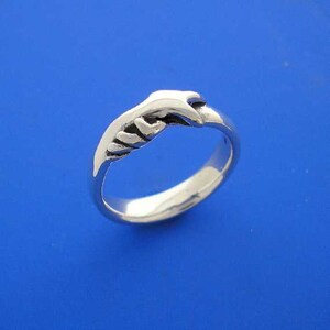 Silver Hands Ring , Hand Made Solid Silver - Etsy