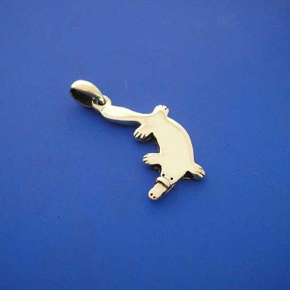 Silver Platypus Pendant Hand Made Solid Silver - Etsy