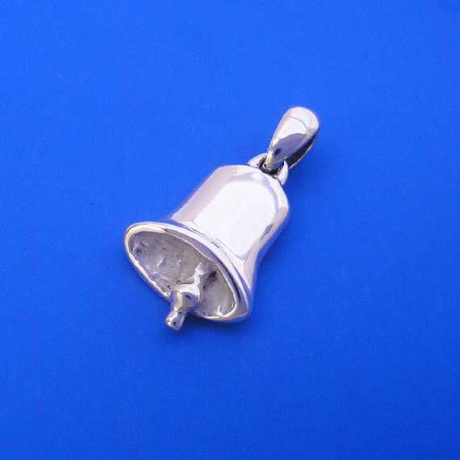 Silver Bell Pendant Small Hand Made Solid Silver - Etsy