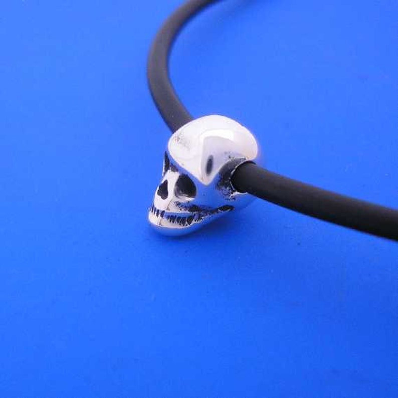 Silver Skull Pendant Hand Made Solid Silver - Etsy