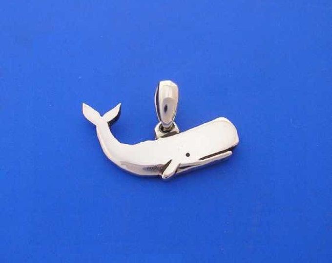 Silver Whale Pendant , Hand Made Solid Silver - Etsy