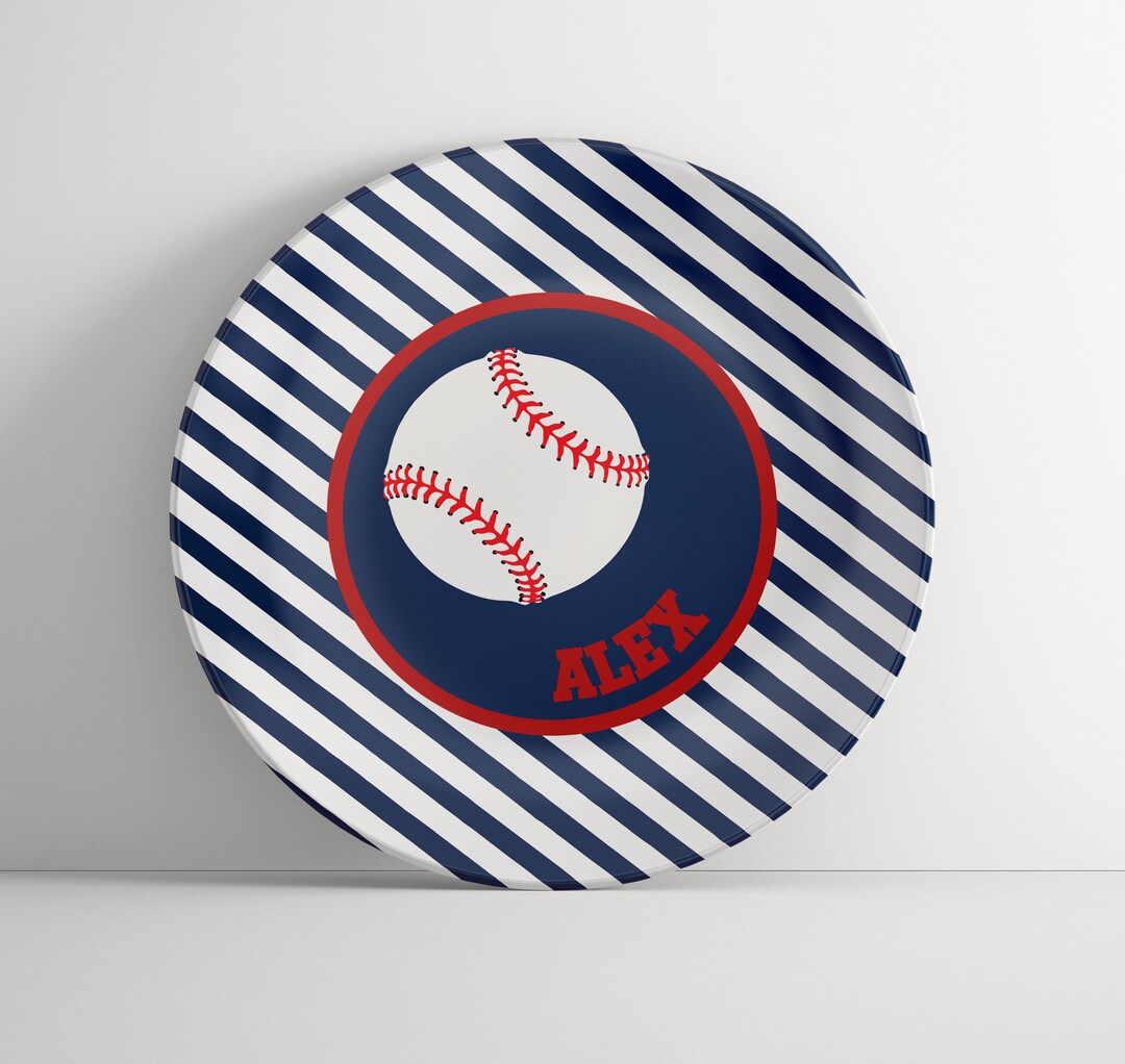 Personalized Plate - Baseball - Custom Plate for Kids - All Colors Can ...