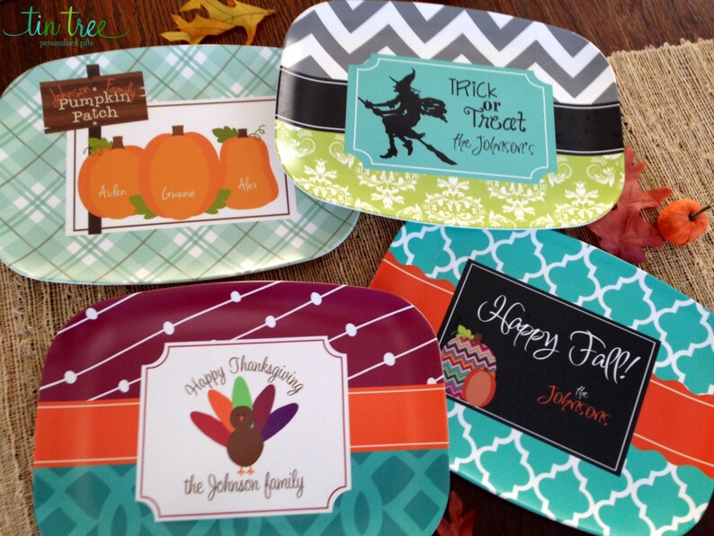 Personalized Platter - Happy Fall - Etsy
