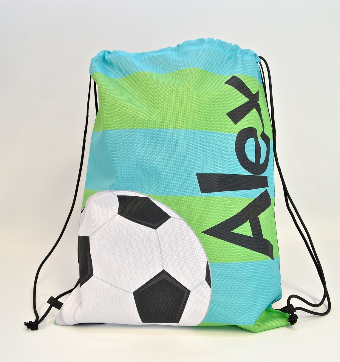Personalized Drawstring Backpack Soccer Personalized Kids - Etsy