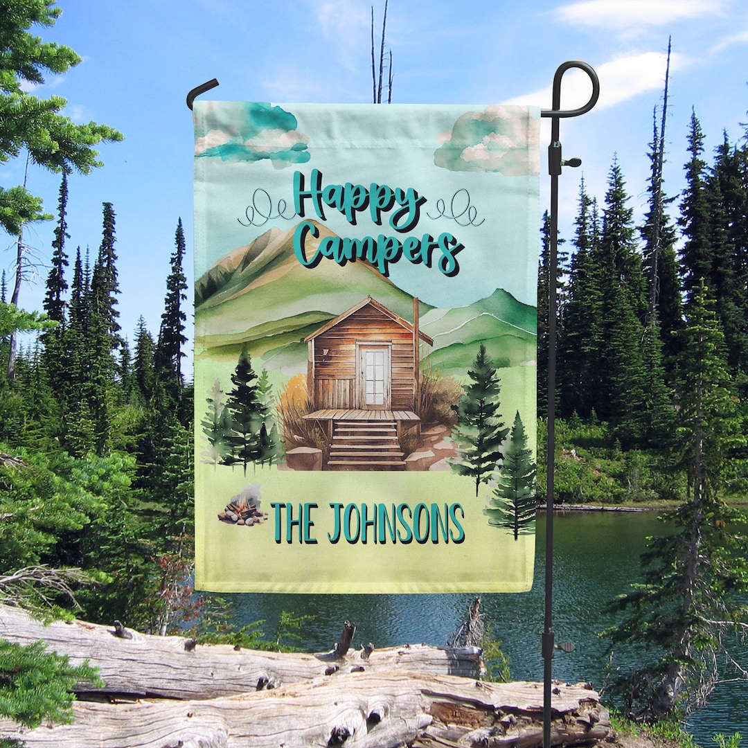 Personalized Camping Flag | Camping Garden Flag | Personalized Gift ...