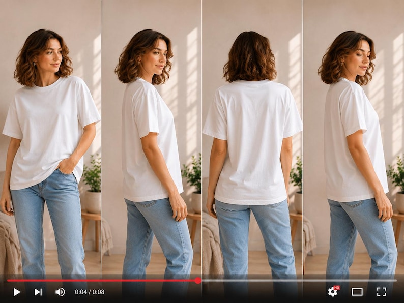 Women Loose Fit T-shirt Sewing Pattern PDF, Oversized Tee Pattern ...