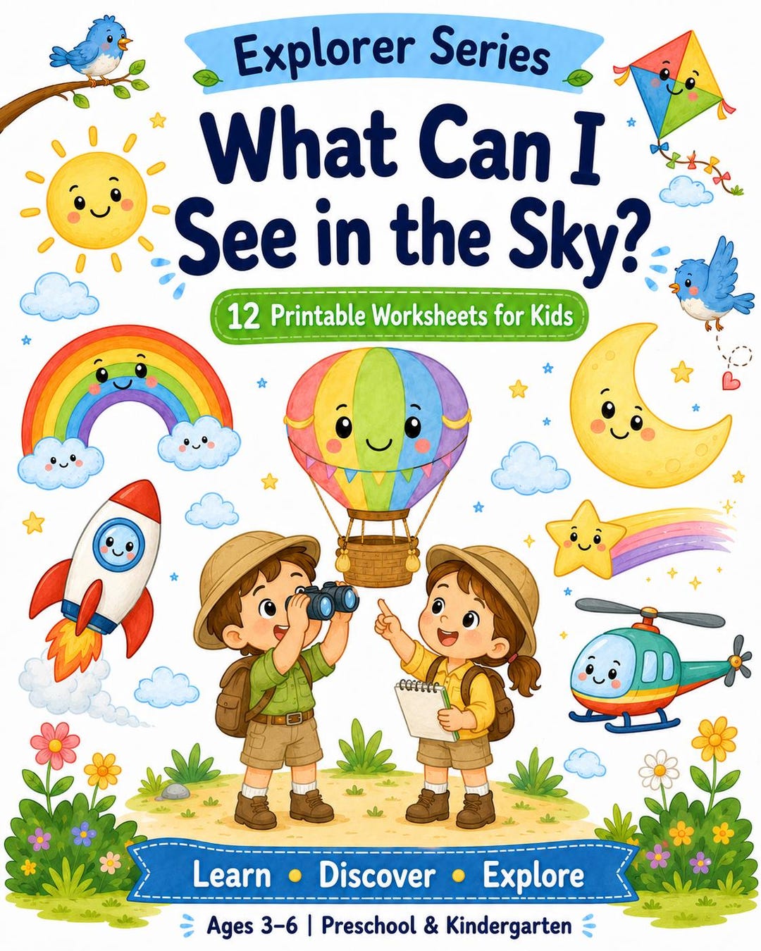 Sky Worksheets for Kids | Preschool Printable Activities | Explorer ...