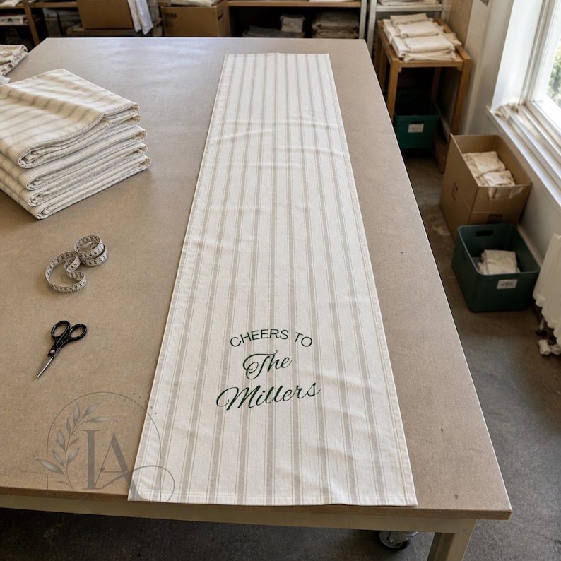Personalized Fabric Wedding Bar Banner, Custom Cocktail Menu Sign ...