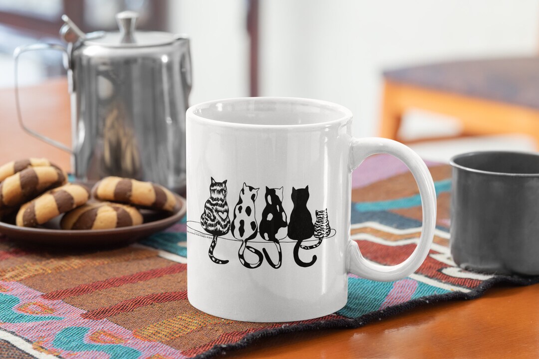 Cat Love Mug - Etsy