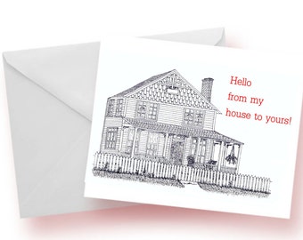 House Notecards - Etsy