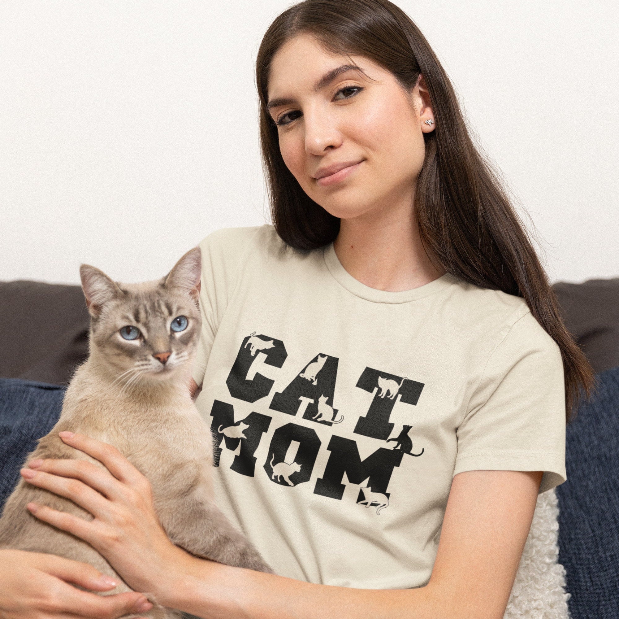 Cat Mom T-shirt, Cat T-shirt - Etsy
