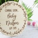 Baby Arrival Plaque • Engraved Wooden Gift • Baby Plaque • New Arrival ...