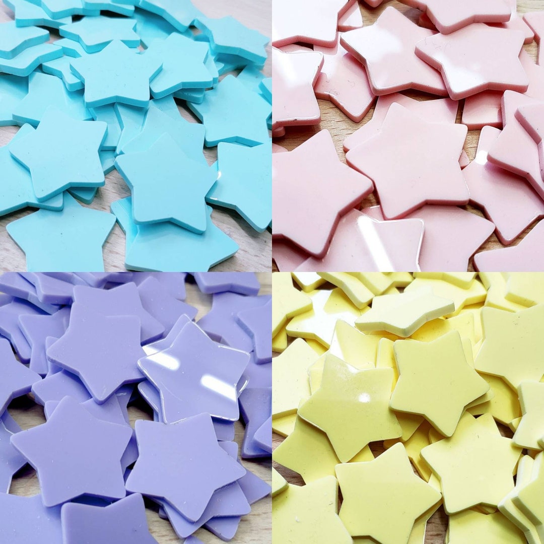 SMALL Pastel Acrylic Stars for Reward Jars • Rainbow Stars • Reward ...