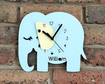 Panda Clock Children's Clock, Nursery Bedroom Decor Personalised Gift ...