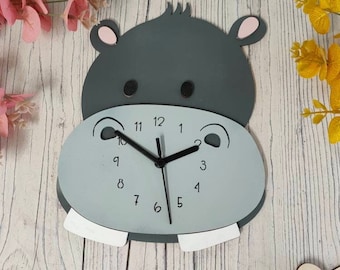 Lion Clock Children's Clock Nursery Bedroom Decor - Etsy