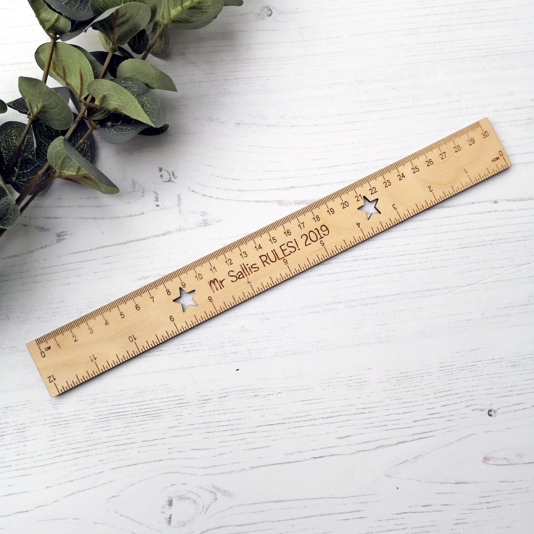 Teacher Rules! Ruler • School Leaving Gift • Thank You Teacher Gift - Etsy