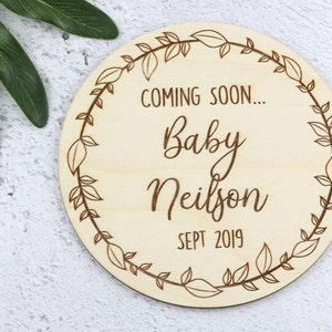 Baby Arrival Plaque • Engraved Wooden Gift • Baby Plaque • New Arrival ...