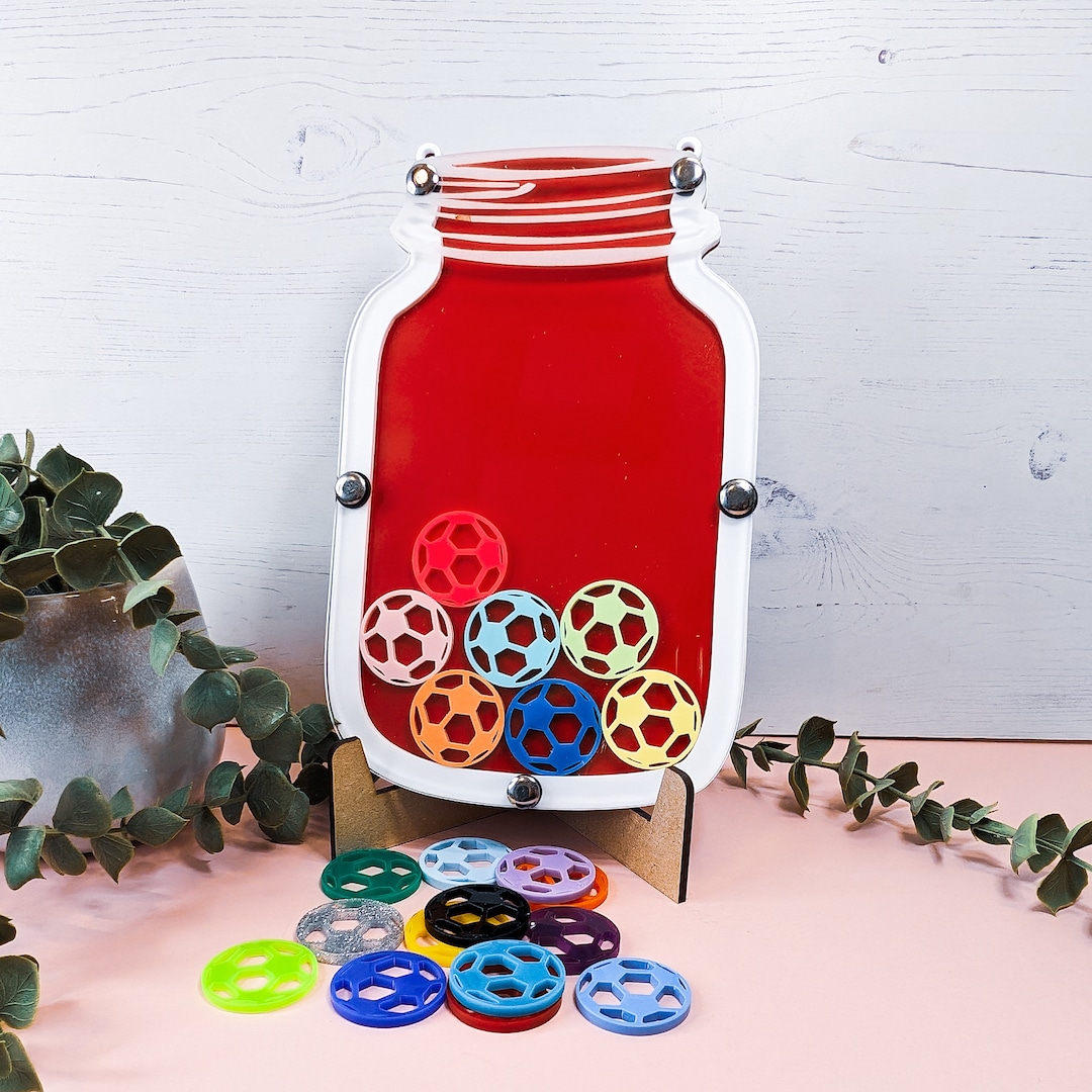 Personalised FOOTBALL Reward Jar • Reward Chart • Reward Jar Football ...