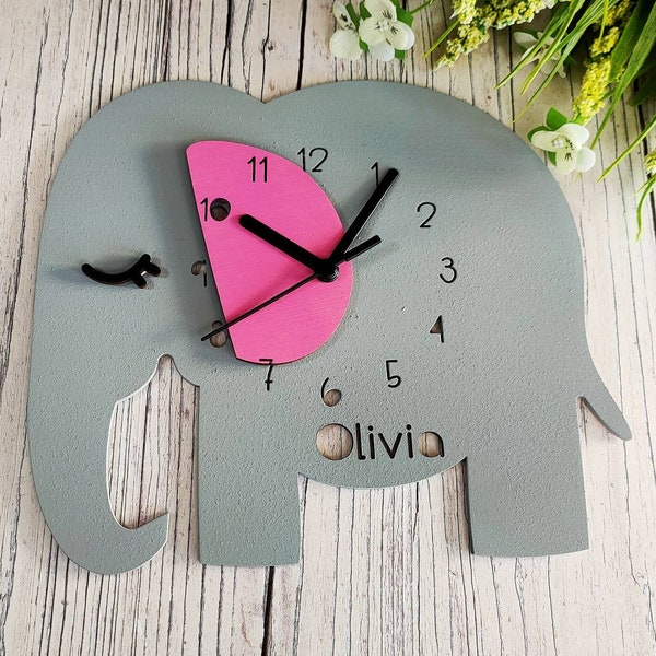 Elephant Clock - Etsy