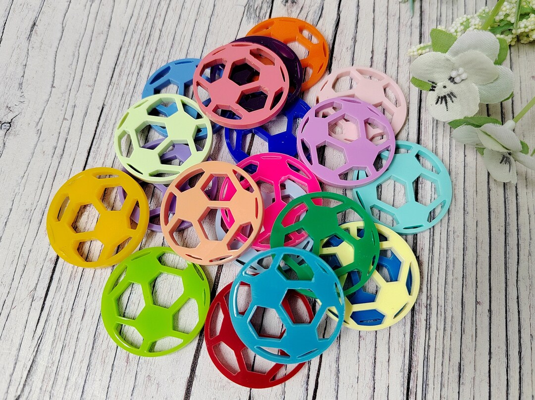 Acrylic Footballs for Reward Jars • Coloured Acrylic Tokens • Plastic ...