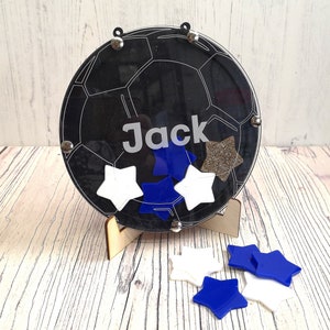 Football Reward Jar in Team Colours • Football Reward Chart • Good ...
