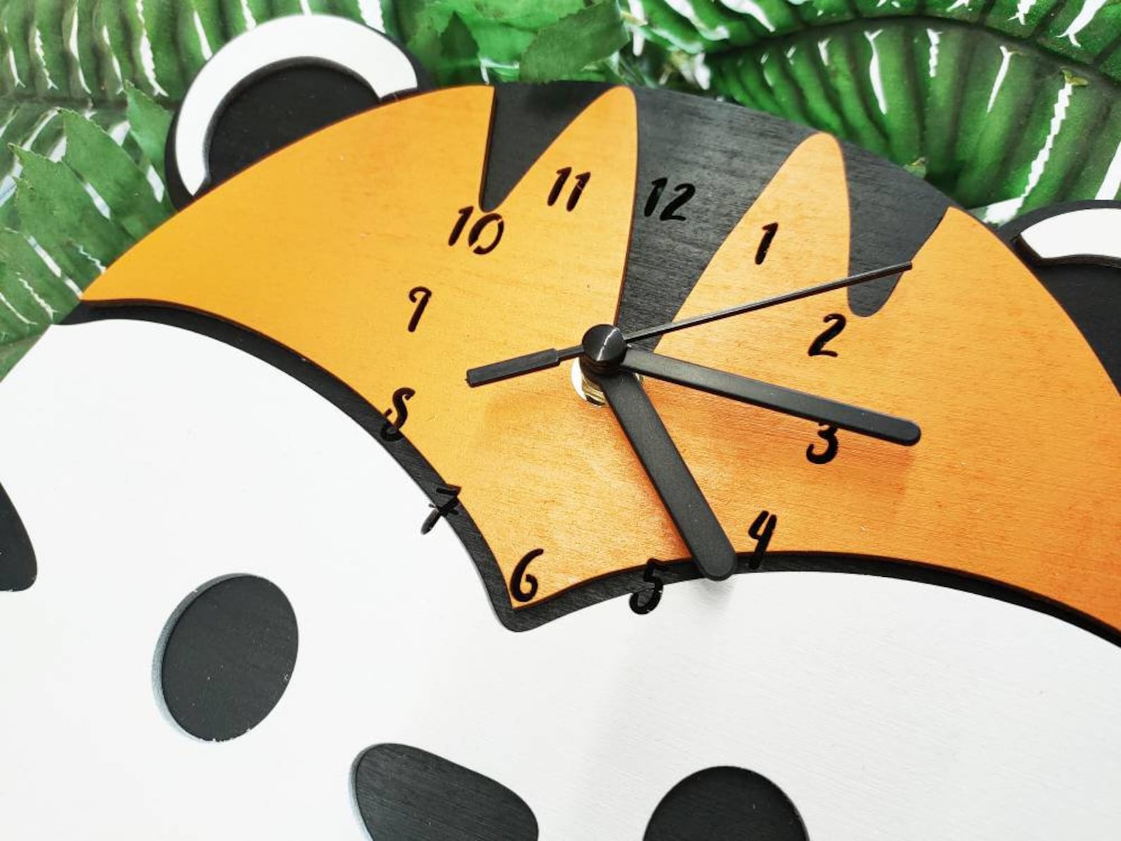 Tiger Clock Children's Clock Nursery Bedroom Decor | Etsy