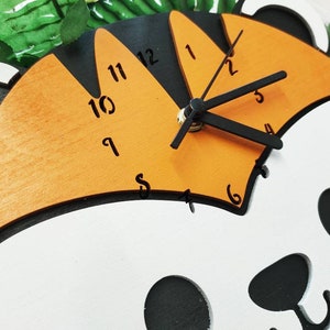 Tiger Clock • Children's Clock, Nursery Bedroom Decor • Personalised ...