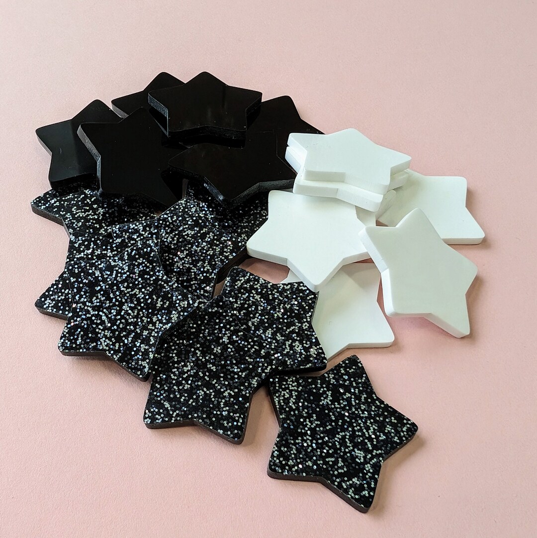 SMALL Acrylic Stars for Reward Jars • Coloured Acrylic Tokens • Plastic ...