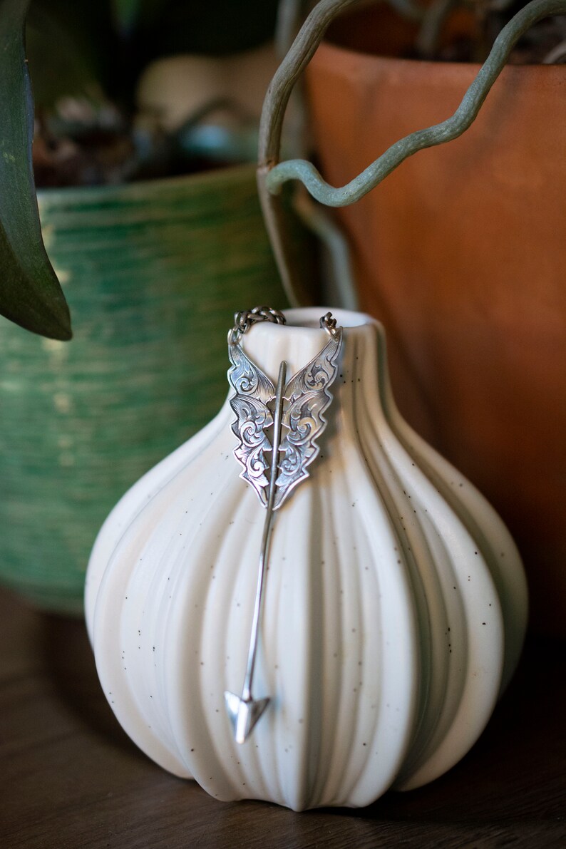 Antique Victorian Arrow Necklace/ Repurposed Necklace - Etsy