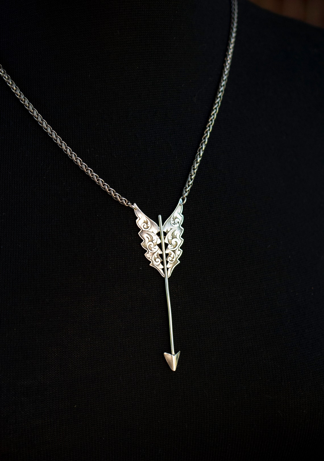 Antique Victorian Arrow Necklace/ Repurposed Necklace - Etsy