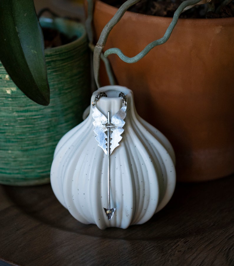 Antique Victorian Arrow Necklace/ Repurposed Necklace - Etsy