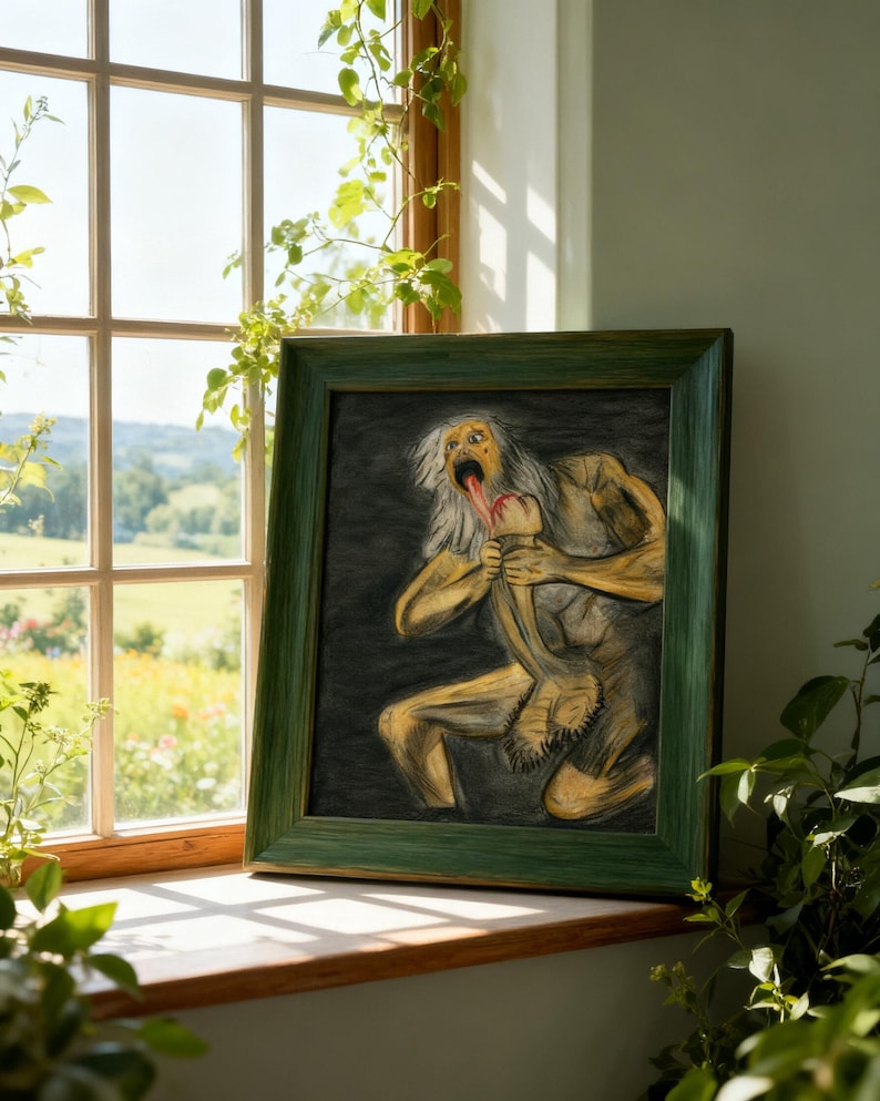 Limited Edition Signed Print: Saturn Devouring His Meat. - Etsy