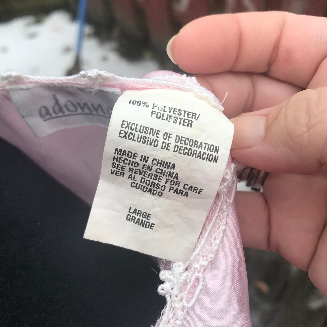 Vintage Pink Nightshirt / Polyester Pajamas / Lace Lingerie / - Etsy