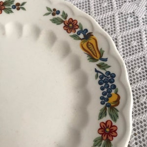 Vintage Fruit Pattern China Bread and Butter Plate Pear and Flower Plate - Etsy