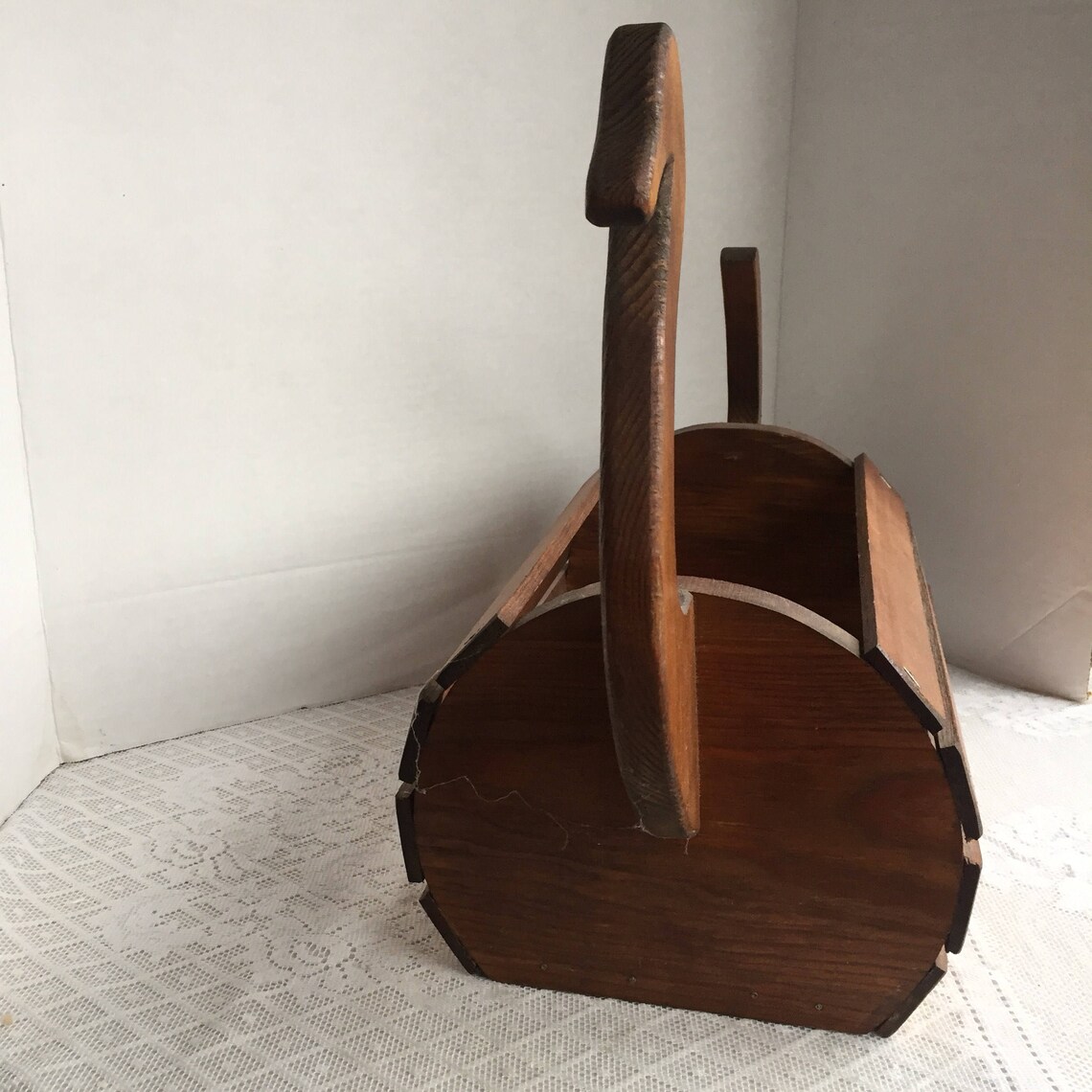 Vintage Wooden Duck Cape Cod Basket / Brown Wood Duck Magazine - Etsy