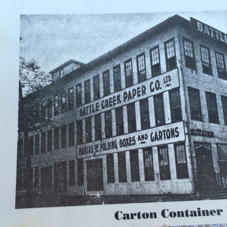 Vintage Postcard Battle Creek Paper Company of Battle Creek - Etsy