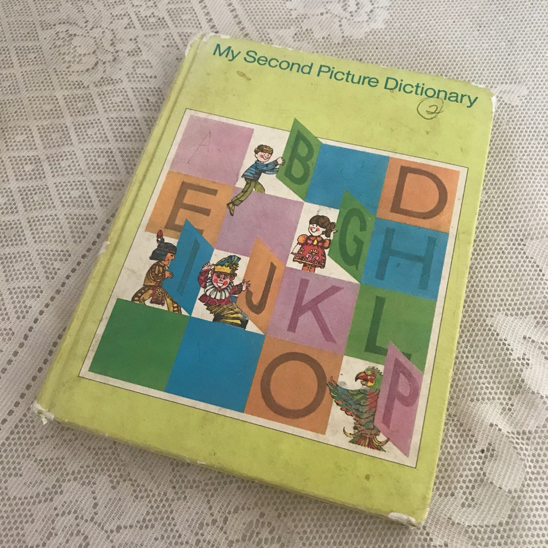 My Second Picture Dictionary / Vintage Hardcover Book / - Etsy