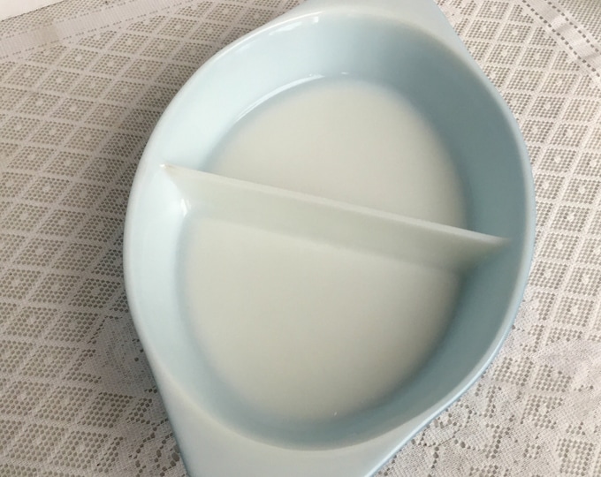 Sale Vintage Pyrex Blue Glassware Divided Dish Blue and White - Etsy
