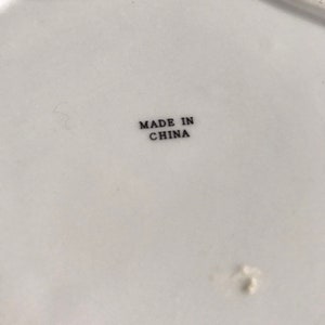 Pink and White Flowers Pattern Ceramic Dish / Vintage Rose China ...