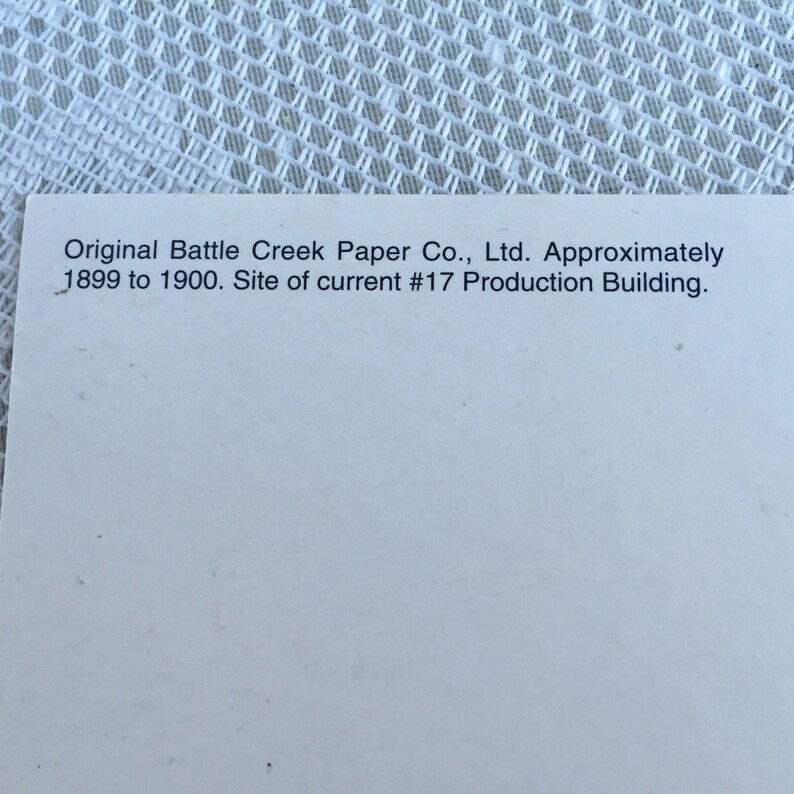 Vintage Postcard Battle Creek Paper Company of Battle Creek - Etsy