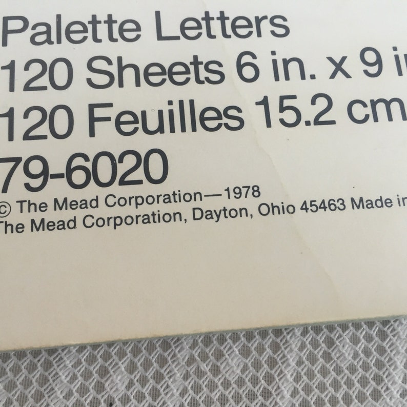 Pastel Paper Writing Tablets by Mead and Stuart Hall / Vintage | Etsy