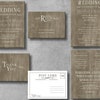 Rustic Elegant Wedding Program - DIY - Printable - CUSTOMIZABLE - Etsy