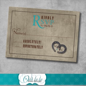 Rustic Charm Wedding Invitation and Matching Response Card - DIY ...