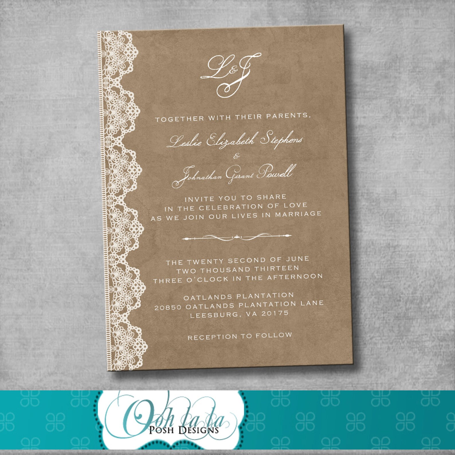 Wedding Invitation and Matching Response Card Vintage Rustic - Etsy