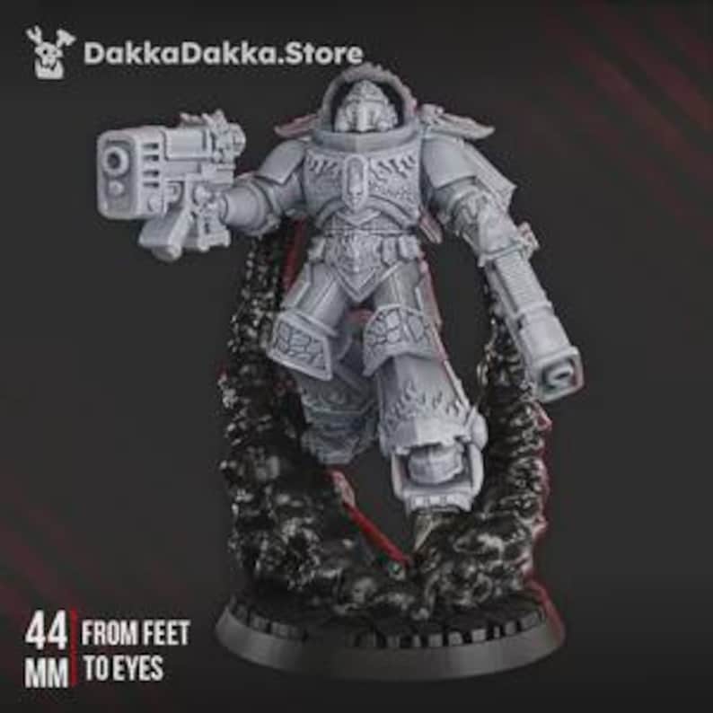 Dragon Armor Jetpack Warrior by Dakkadakka | Unpainted Resin Miniature ...